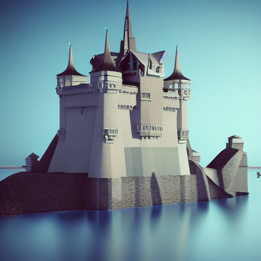 Stable Diffusion prompt: 3D render of a floating - PromptHero