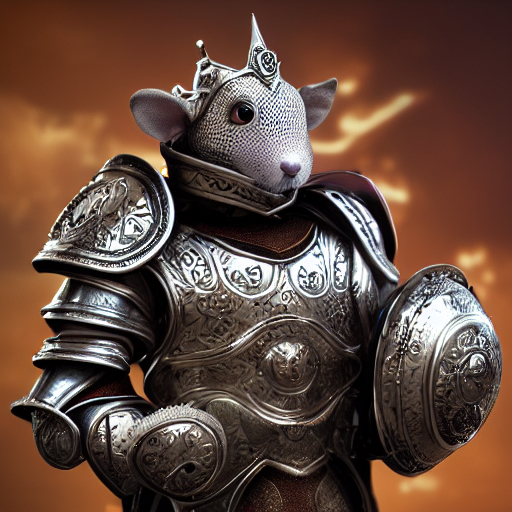 Stable Diffusion prompt: **hamster knight, portrait, - PromptHero