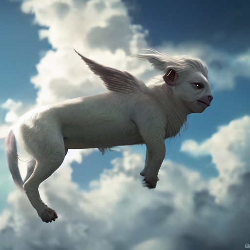 Arcane Diffusion prompt: falkor flying majestically among - PromptHero