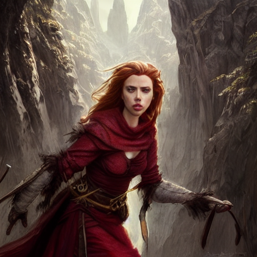 Stable Diffusion prompt: Scarlett Johansson as elf in - PromptHero