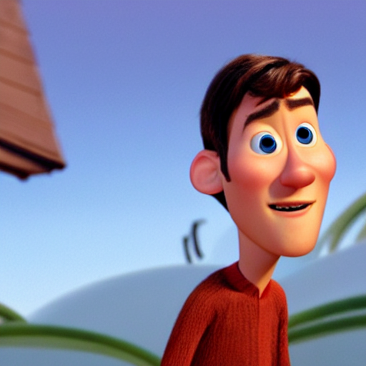 Stable Diffusion prompt: a handsome man in a pixar film - PromptHero