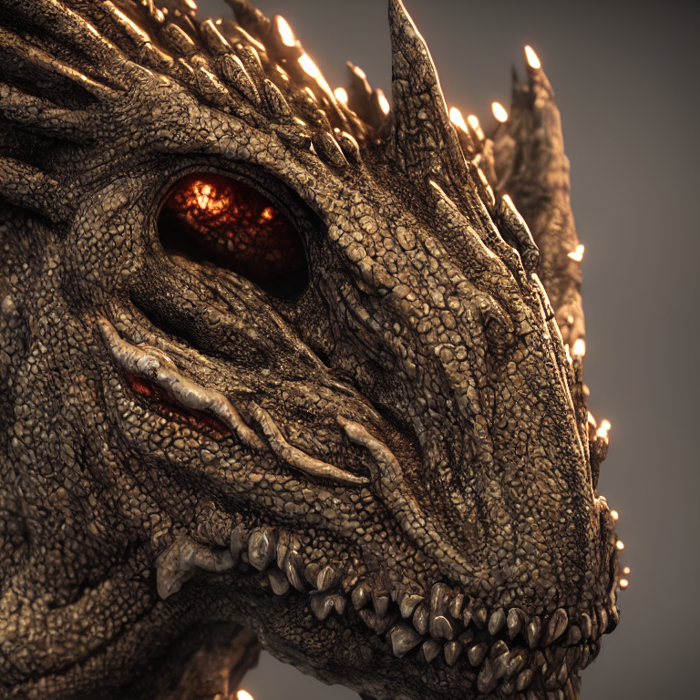 Stable Diffusion prompt: dragon head, cinematic, - PromptHero