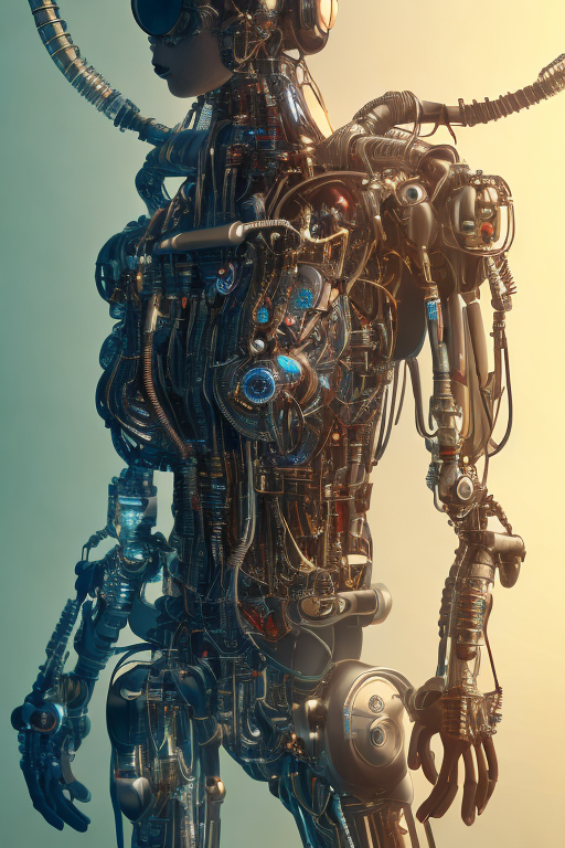 Openjourney prompt: full body cyborg| full-length - PromptHero