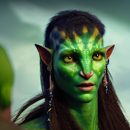 Stable Diffusion prompt: Beautiful Na'vi, avatar, - PromptHero
