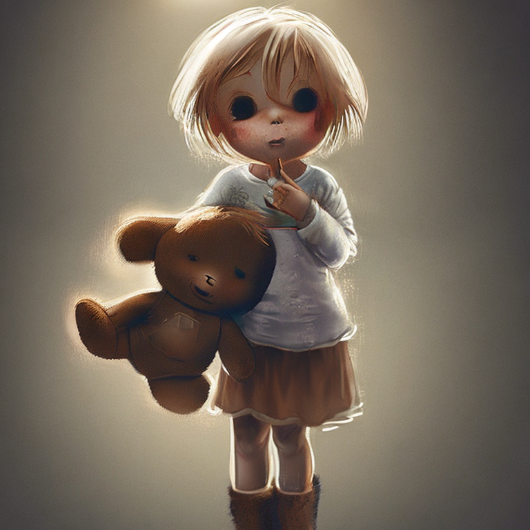 One-eyed Teddy and the Kid • An AI Story