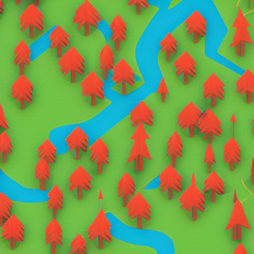 Stable Diffusion prompt: axonometric isometric forest - PromptHero