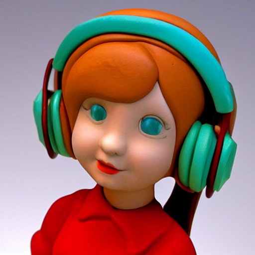 Stable Diffusion prompt: A little girl with headphones, - PromptHero