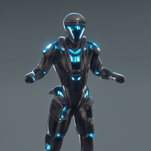 Stable Diffusion prompt: A humanoid made of sci fi metal - PromptHero