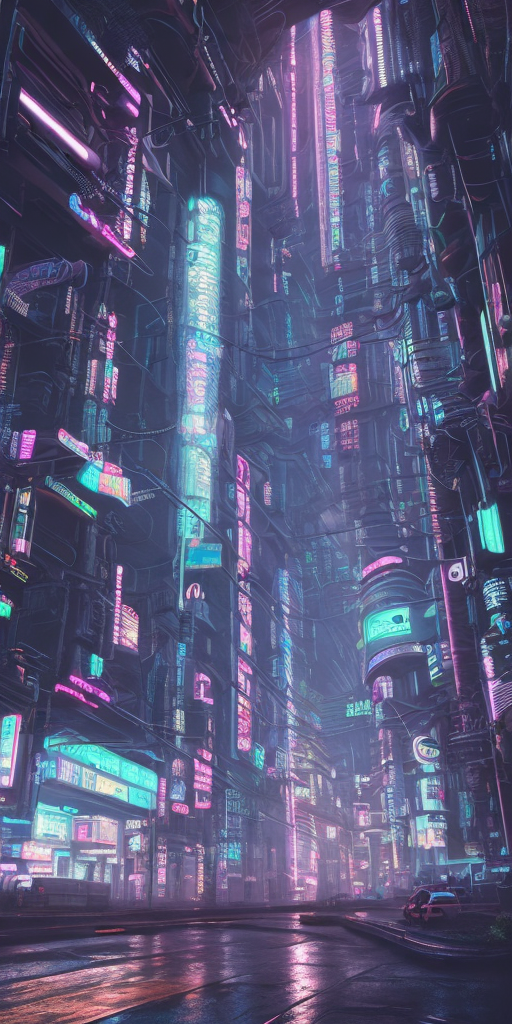 Openjourney prompt: cyberpunk street, neon lights, - PromptHero