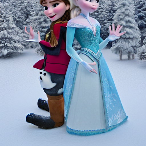 Stable Diffusion prompt: Anna, frozen, hands in waist, - PromptHero