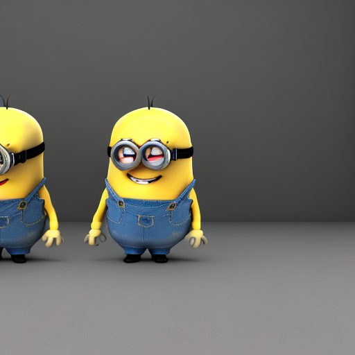 Openjourney prompt: 2 evil yellow minions trying to break - PromptHero