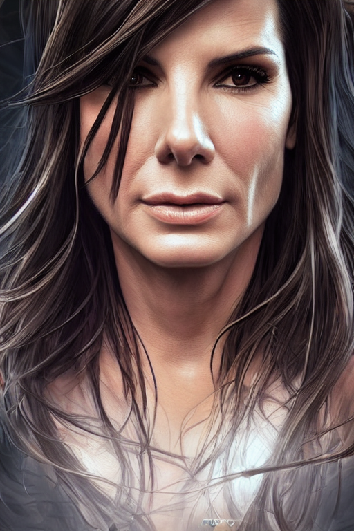 Stable Diffusion prompt: Actress Sandra Bullock as - PromptHero