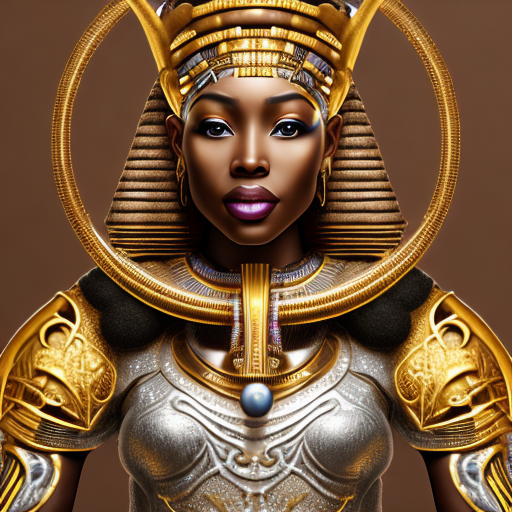 Openjourney prompt: Close-up portrait of a Nubian queen - PromptHero