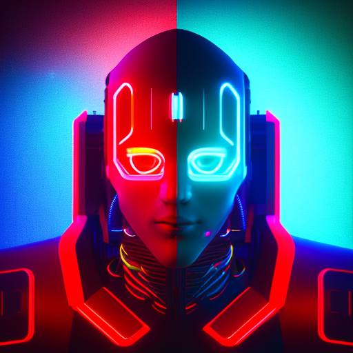 Openjourney prompt: Profile picture of a cyberpunk bot, - PromptHero