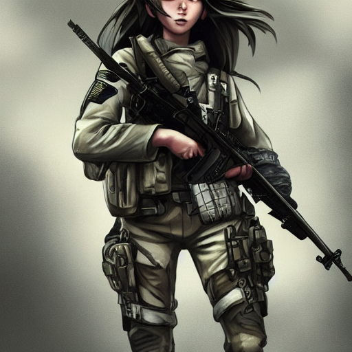 Stable Diffusion prompt: soldier girl, call of duty, - PromptHero