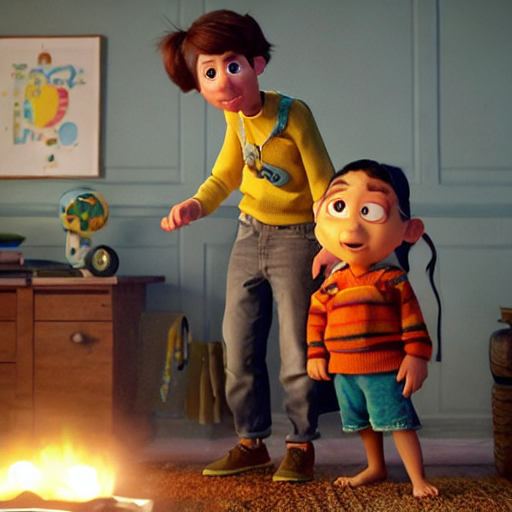 Title: "Labor of Love: The Tale of Nidal's Birthday Wish" • An AI Story