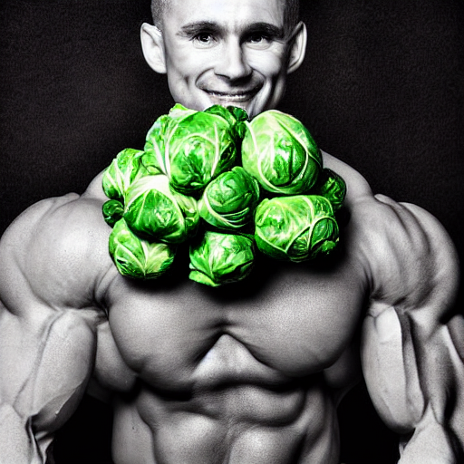 Stable Diffusion prompt: bodybuilder with muscles as - PromptHero