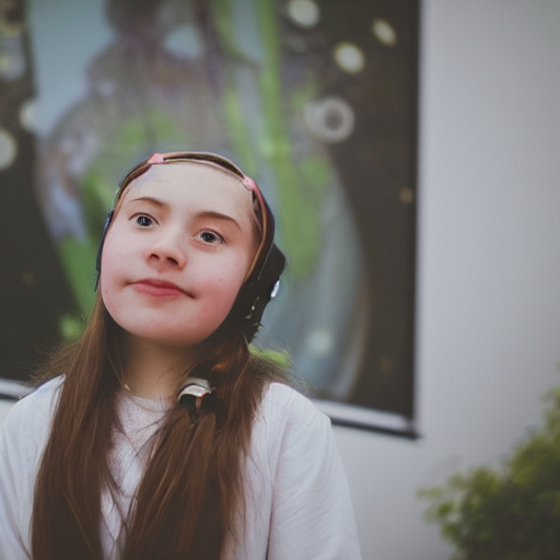 Stable Diffusion prompt: A girl with a dream of going to - PromptHero