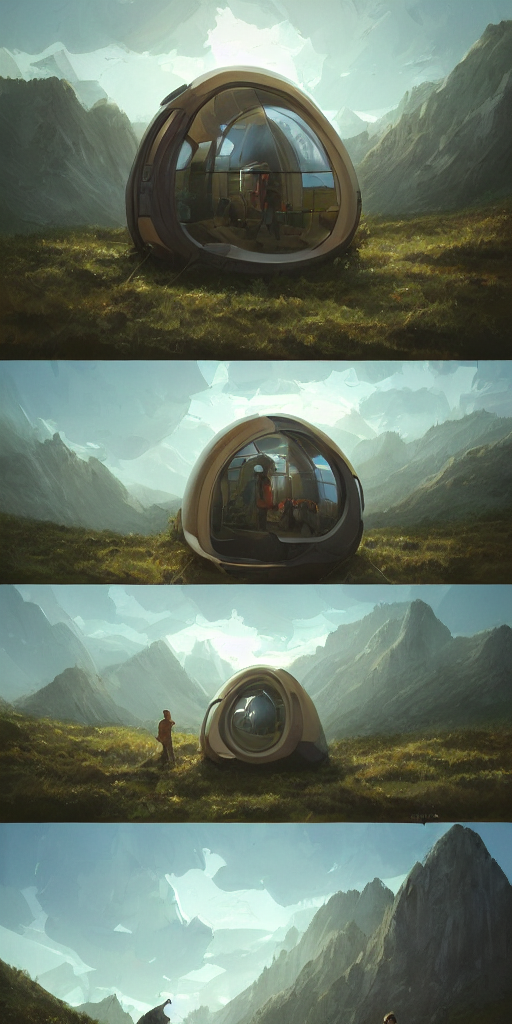 Stable Diffusion prompt: cabela's tent sci - fi retro - PromptHero