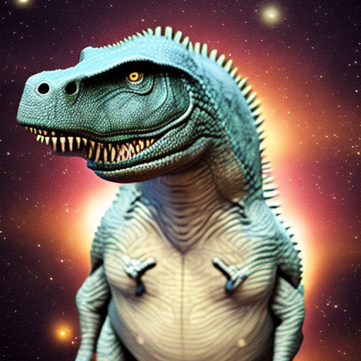 Openjourney prompt: photo of a sad t-rex looking at the - PromptHero