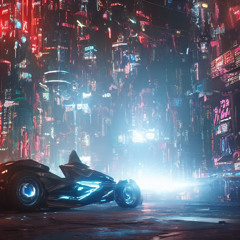 Stable Diffusion prompt: batman| LED display| cyberpunk - PromptHero