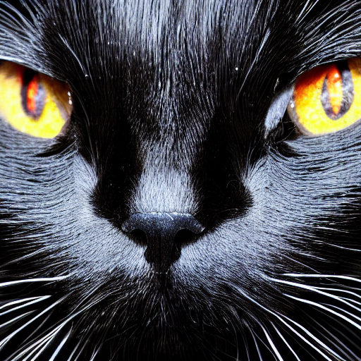 Stable Diffusion prompt: black cat portrait, - PromptHero