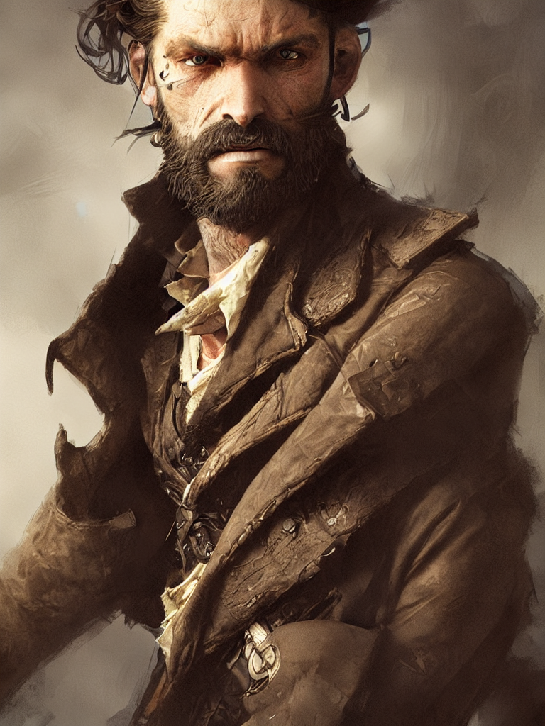 Stable Diffusion prompt: portrait of a rugged 19th - PromptHero