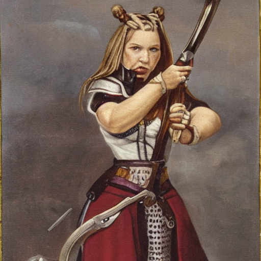 Stable Diffusion prompt: Female Dwarf duellist with Dark - PromptHero