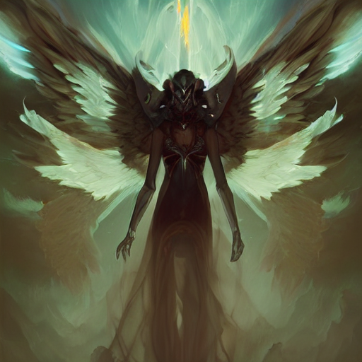 Stable Diffusion prompt: corrupted angel of darkness, - PromptHero