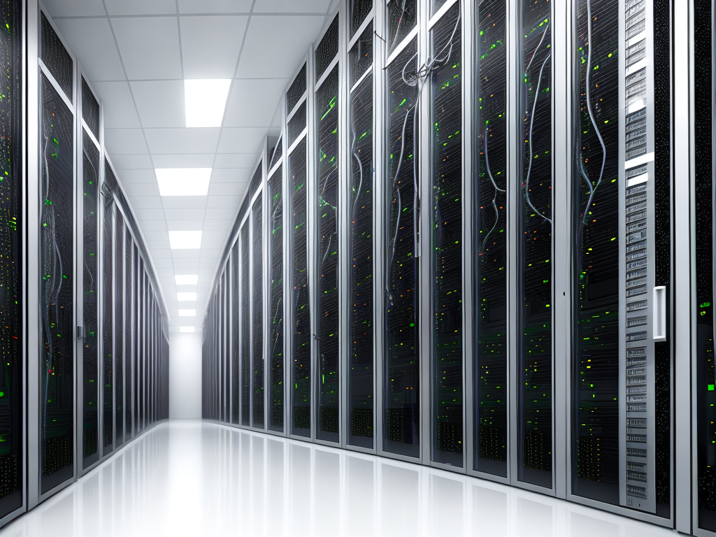 Openjourney prompt: server room in a data center, - PromptHero