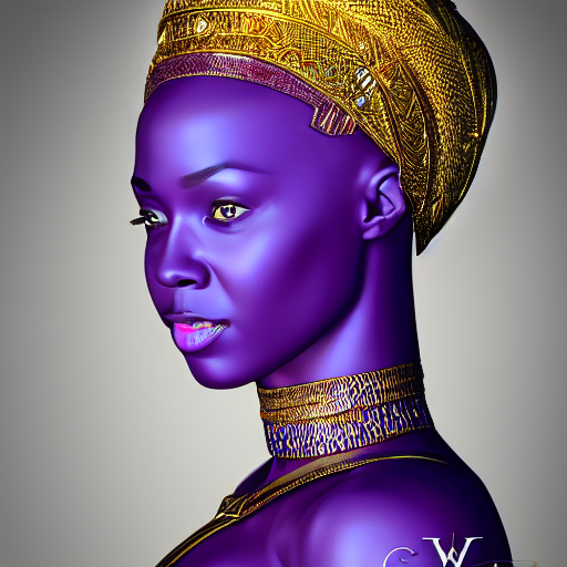 Stable Diffusion prompt: Close-up portrait of a Nubian - PromptHero