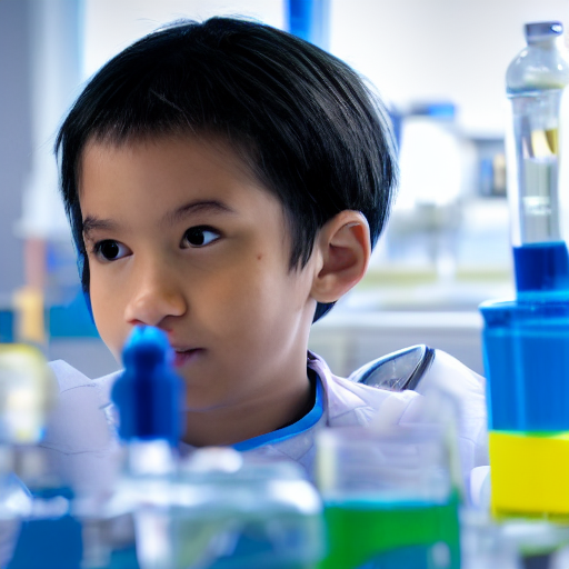 Stable Diffusion prompt: lot of children in laboratory - PromptHero