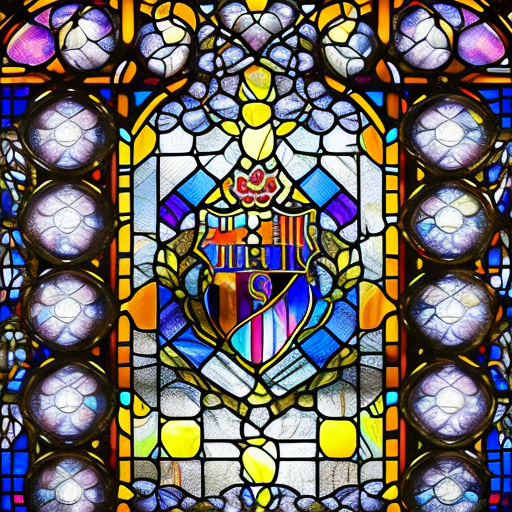 Openjourney prompt: stain glass window of lionel messi, - PromptHero