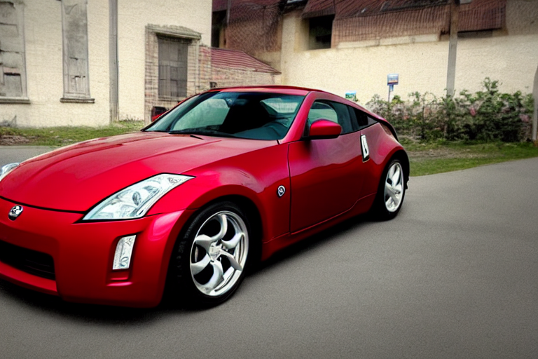 Stable Diffusion prompt: a photo of red Nissan 350z, very - PromptHero