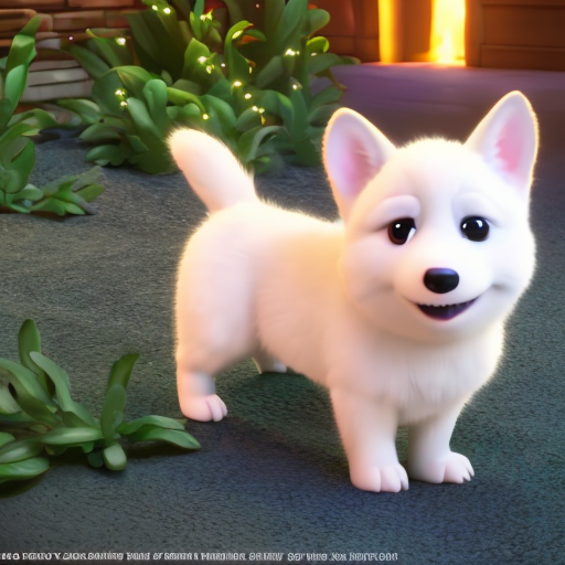 Mo-Di Diffusion prompt: adorable cute white albino corgi - PromptHero