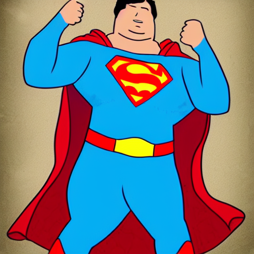 Stable Diffusion prompt: fat body superman, realistic - PromptHero
