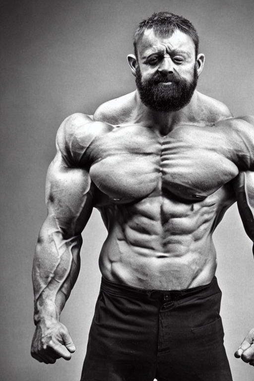 Stable Diffusion prompt: a big muscle man - PromptHero