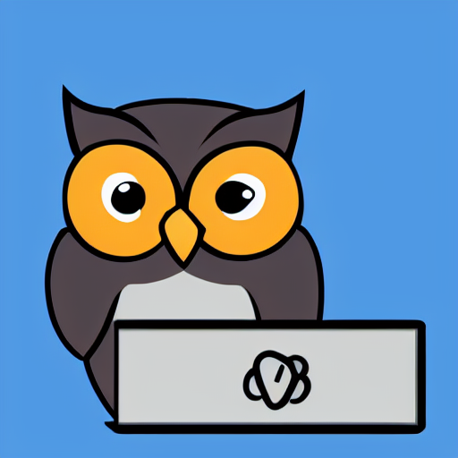 Stable Diffusion prompt: cute owl coding with computer, - PromptHero