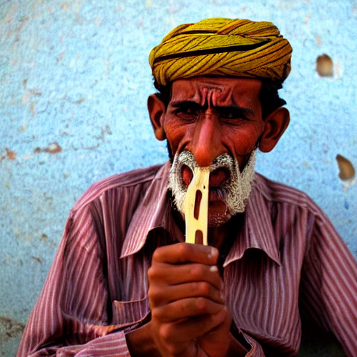Stable Diffusion prompt: a Yemen man chewing gat - PromptHero