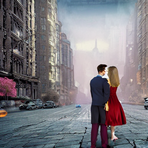 Stable Diffusion prompt: couple in the city ! arcane - PromptHero