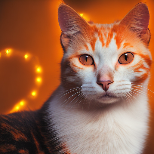 Openjourney prompt: realistic portrait of an orange cat, - PromptHero