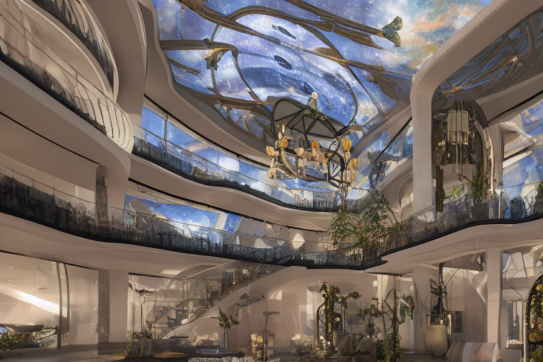 Stable Diffusion prompt: interior multi-story atrium of a - PromptHero