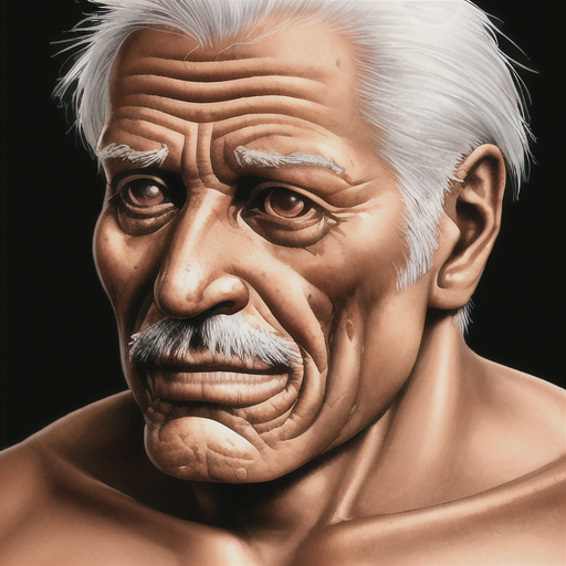 Anything prompt: Realistic image of a human looking at - PromptHero