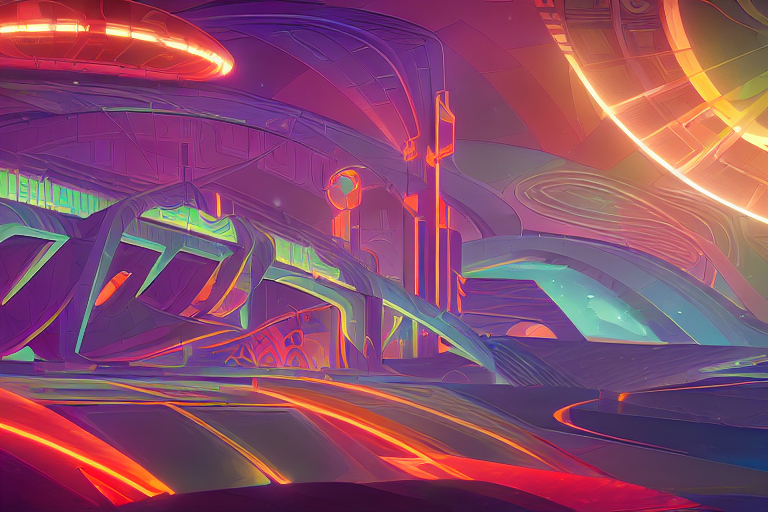 Arcane Diffusion prompt: Art Deco, colorful, music, - PromptHero