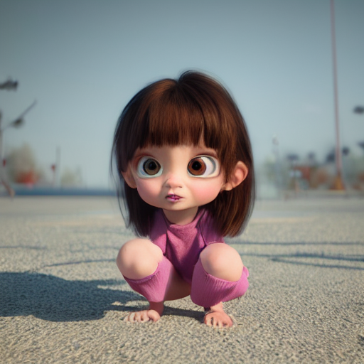 Stable Diffusion prompt: Pixar style little girl, 4k, 8k, - PromptHero