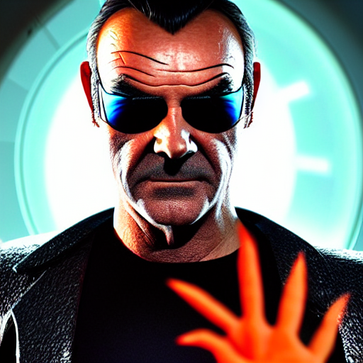 Stable Diffusion prompt: Sean Connery as Neo in MATRIX - PromptHero