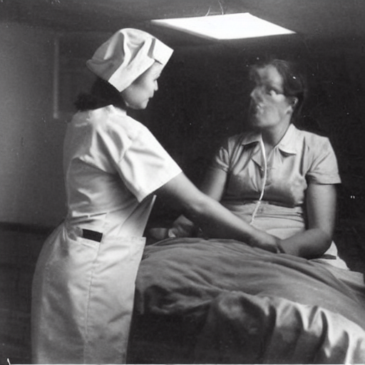 Stable Diffusion prompt: A nurse showing a patient her - PromptHero