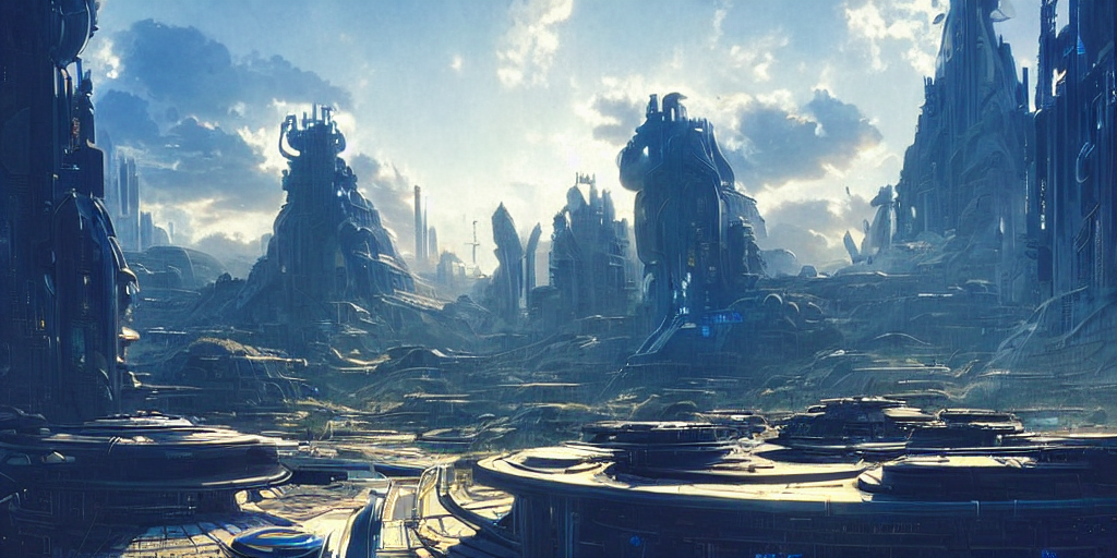 Stable Diffusion prompt: futuristic sci-fi high-tech city - PromptHero