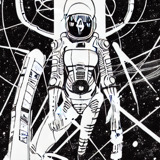 Stable Diffusion prompt: Girl in spacesuit, spaceship - PromptHero