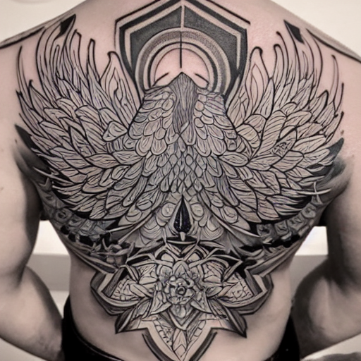 Stable Diffusion prompt: tattoo line work for phoenix - PromptHero
